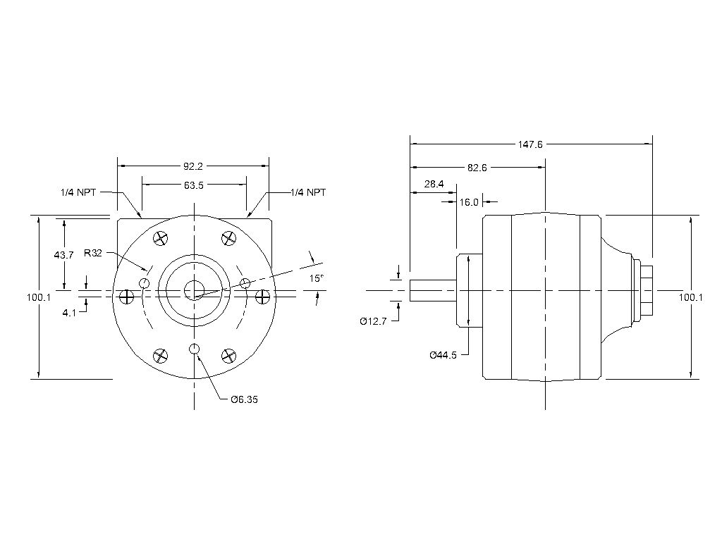 Air Motor 4AM, 1.12kW